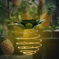 China Lamp Luminous Flux lm 15 Solar Pineapple Lantern for Garden Landscape Decoration for sale