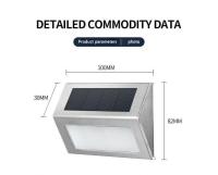 China Lamp Luminous Efficiency 120lm/w Solar Wall Light for Outdoor House Address Number for sale