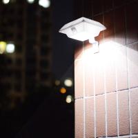 China Long-Lasting Waterproof Solar Fence Lights Outdoor Auto On/Off Dusk to Dawn Post Lights for sale