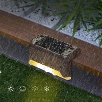 China 300lm Luminous Flux Solar Deck Step Railing Stairs Lights for Outdoor Garden Lighting for sale