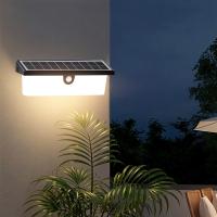 China Waterproof Solar Wall Light Outdoor LED Motion Sensor Decor Lamp for Garden Wall Mount for sale
