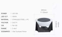 China Outdoor Solar LED Light for Garden Decoration Waterproof IP65 Landscape Light 85lm/w for sale