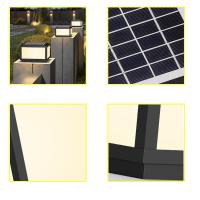 China Outdoor Solar Pillar Lights for Working Lifetime up to 5000 Hours and Stylish Design for sale