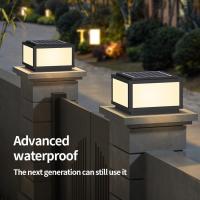 China Outdoor Solar Pillar Lights for Working Lifetime up to 5000 Hours and Stylish Design for sale