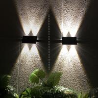 China 2800-3200K Color Temperature Solar Wall Lights for Outdoor Villa Courtyard Decoration for sale