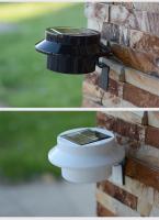 China 80 Ra Color Rendering Index Solar Power Supply Outdoor Garden Wall Led Solar Fence Lights for sale