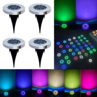 China 90 CRI Solar Power Supply Hot Sells Customization 8led Ip65 Waterproof Outdoor Solar Light For Garden for sale