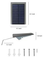 China Solar Power Supply High Lumen LED Modern Motion Sensor Wall Light for Outdoor Garden for sale