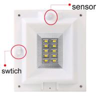 China Outdoor Wall Mounted Solar Garden Light with PIR Motion Sensor and 300lm Luminous Flux for sale