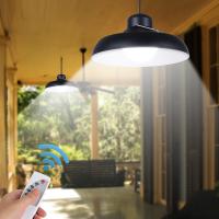 China 1kg Solar Powered Hanging Double Head Waterproof Pendant Light for Street Garland Lamp for sale