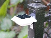 China Solar Gutter LED Lights for Garden Patio Driveway 12 LED Outdoor Waterproof Wall Lamps for sale
