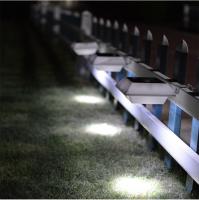 China Solar Gutter LED Lights for Garden Patio Driveway 12 LED Outdoor Waterproof Wall Lamps for sale