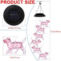 China Solar Wind Chimes Light for Customizable LED Indoor Puppy Home Decor in Colorful Garden for sale