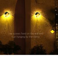 China Solar Led Street Light Lamp Warm And Rgb Color Wall Lamp For Outdoor Decorative Deck for sale