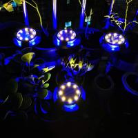 China Solar Powered Disk Lights for Landscape Pathway Patio Waterproof LED Outdoor Garden for sale