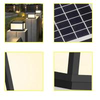 China 5000 Working Lifetime Hour Solar Outdoor Courtyard Door Post Light for Lawn Club for sale