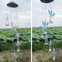 China 360° Beam Angle Colorful Angel Wind Chimes for Outdoor Solar Lights Fairy Garden Decor for sale