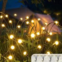 China 360° Beam Angle Solar Garden Lights LED Firefly Lights for Yard Garden Decor Patio Xma for sale
