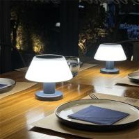 China LED Solar Desk Lamp Table Light White Night Lights IP55 Garden Patio Solar Table Lamp for sale