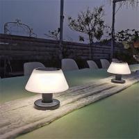 China LED Solar Desk Lamp Table Light White Night Lights IP55 Garden Patio Solar Table Lamp for sale