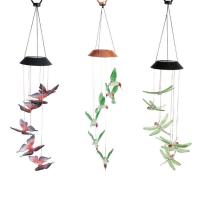 China 10-Hour Working Time Colorful Garden Wind Bell Lamp for Indoor Hummingbird Home Decor for sale