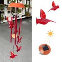 China 10-Hour Working Time Colorful Garden Wind Bell Lamp for Indoor Hummingbird Home Decor for sale