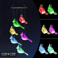 China 10-Hour Working Time Colorful Garden Wind Bell Lamp for Indoor Hummingbird Home Decor for sale