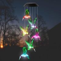 China 10-Hour Working Time Colorful Garden Wind Bell Lamp for Indoor Hummingbird Home Decor for sale