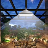China Adjustable Led Shed Outdoor Solar Pendant Garden Lights with Adjustable Brightness for sale