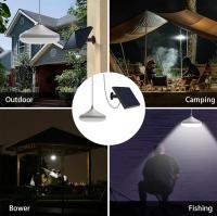 China Adjustable Led Shed Outdoor Solar Pendant Garden Lights with Adjustable Brightness for sale