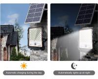 China 3000lm Outdoor Warm White Led Security Wall Garden Street Solar Flood Light With Motion Sensor IP55 for sale