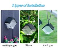 China Solar Powered Ice Brick Chandelier Automatic and Waterproof for Outdoor Villa Hanging for sale