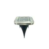 China 1- Aluminum Outdoor Solar Powered Light for Lawn Garden Buried Pathway in Square Shape for sale