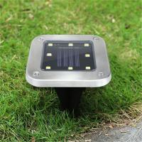 China 1- Aluminum Outdoor Solar Powered Light for Lawn Garden Buried Pathway in Square Shape for sale