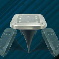 China 1- Aluminum Outdoor Solar Powered Light for Lawn Garden Buried Pathway in Square Shape for sale