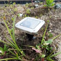 China 1- Aluminum Outdoor Solar Powered Light for Lawn Garden Buried Pathway in Square Shape for sale