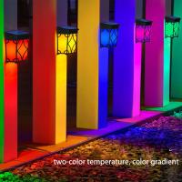 China Solar Garden Outdoor Luxury Powerful Mounting Decor Fence Wall Landscape Home Lamp Lights for Hotel for sale