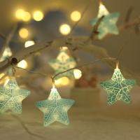 China 10 LEDs Crack Star Fairy String Lights for Christmas Party Wedding Holiday Decoration for sale
