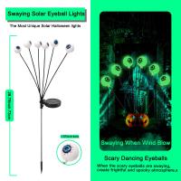 China Halloween Scary Eyeballs Outdoor Solar Lights with IP65 Rating and Waterproof Design for sale