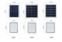China 100w 200w 300w Led Solar Steet Light Flood Lamp for Stable and Consistent Lighting for sale