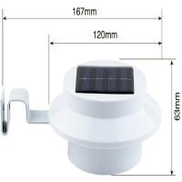 China Waterproof Solar LED Gutter Lights with 120° Beam Angle and 50000 Hours Lifespan for sale