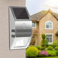 China Outdoor Solar Wall Lamp with Waterproof Stainless Steel Material and Smart Sensor for sale
