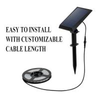 China Flexible Solar Strip Light for Home Decor Wedding Christmas 2835 LEDs Waterproof IP65 for sale