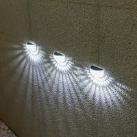 China 50000 Hours Working Time Solar LED Wall Lights for Outdoor Steps Energy-saving Solution for sale