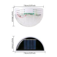 China 50000 Hours Working Time Solar LED Wall Lights for Outdoor Steps Energy-saving Solution for sale
