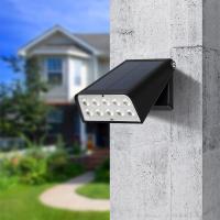 China Super Bright Solar Wall Garden Lights For Yard Garage Waterproof Outdoor Security for sale