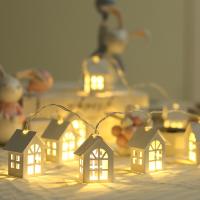 China 3500K Warm White House Shape Fairy String Lights 1.5M 10L for Christmas Indoor Outdoor for sale