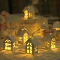 China 3500K Warm White House Shape Fairy String Lights 1.5M 10L for Christmas Indoor Outdoor for sale