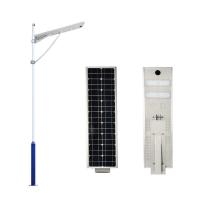 China Outdoor Lighting 100w Solar Street Light with 80 Color Rendering Index and 120° Beam Angle for sale