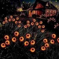 China Outdoor Garden Glow LED Solar Eyeball Light for Halloween Christmas Decorative String for sale